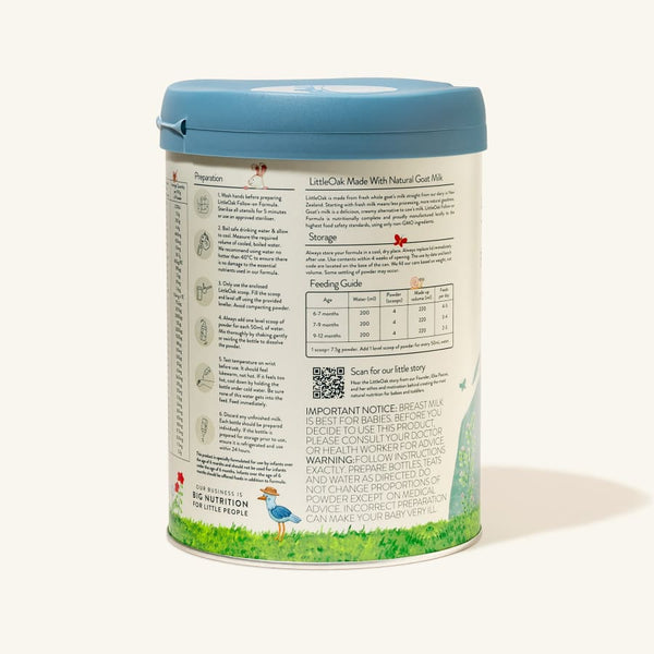 Littleoak natural goat milk follow-on formula (6-12 months) - goo & co ...